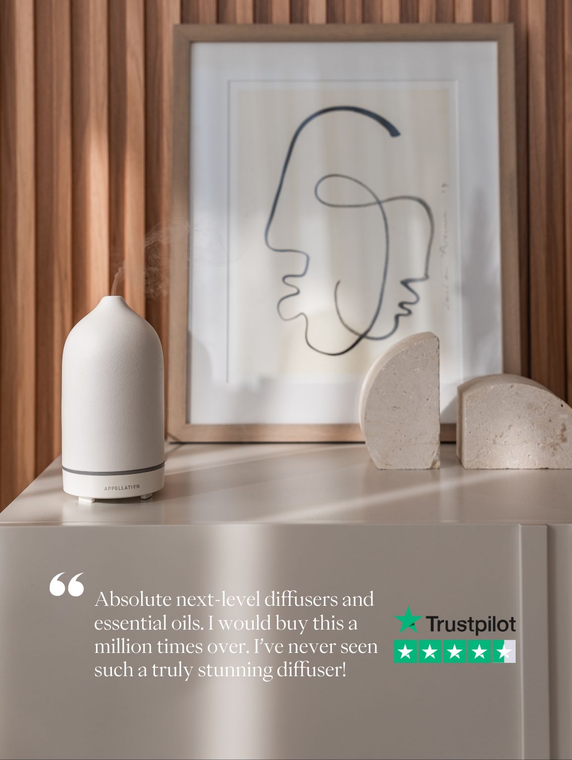 LUNA WHITE | Appellation Stone Essential Oil Diffuser